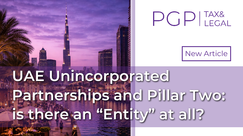 UAE Unincorporated Partnerships and Pillar Two: is there an “Entity” at ...